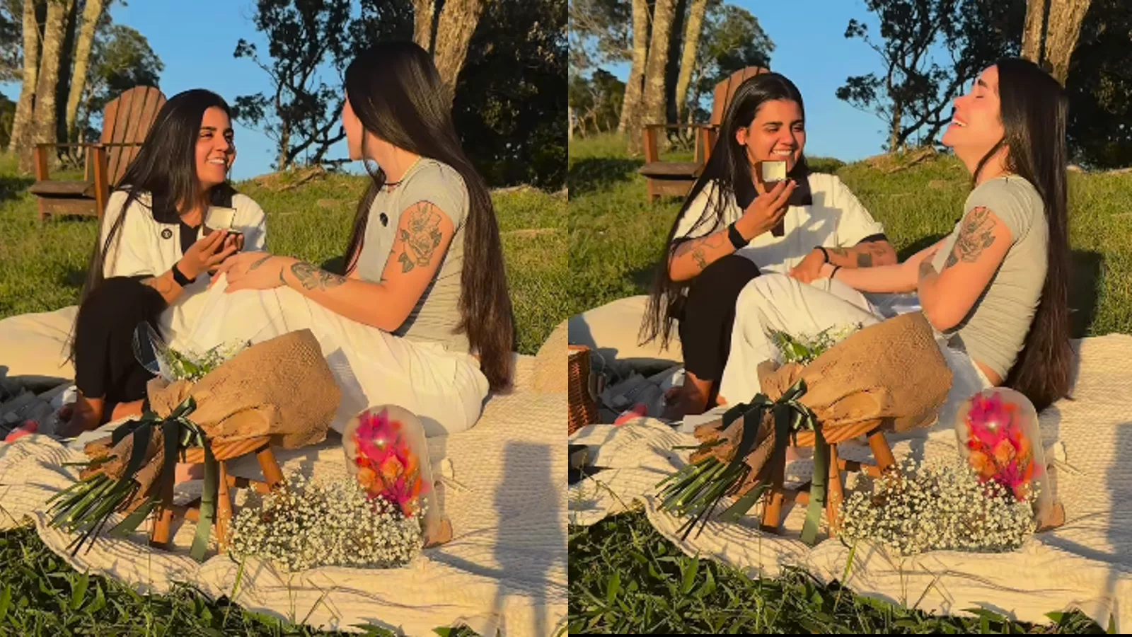 » História de Amor: O Pedido de Casamento de Yasmin Santos para Maria ...